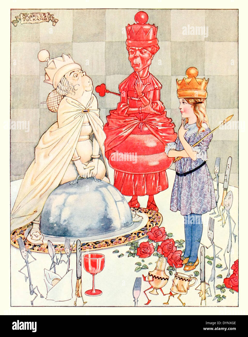 Charles James Folkard (1878-1963) illustration, Lewis Carroll's ‘Songs ...