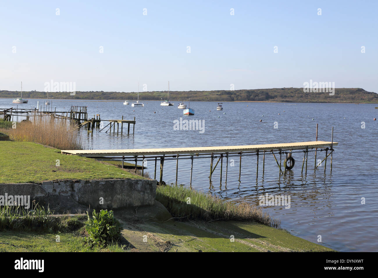christchurch bay viewed from stanpit towards mudeford on the dorset ...