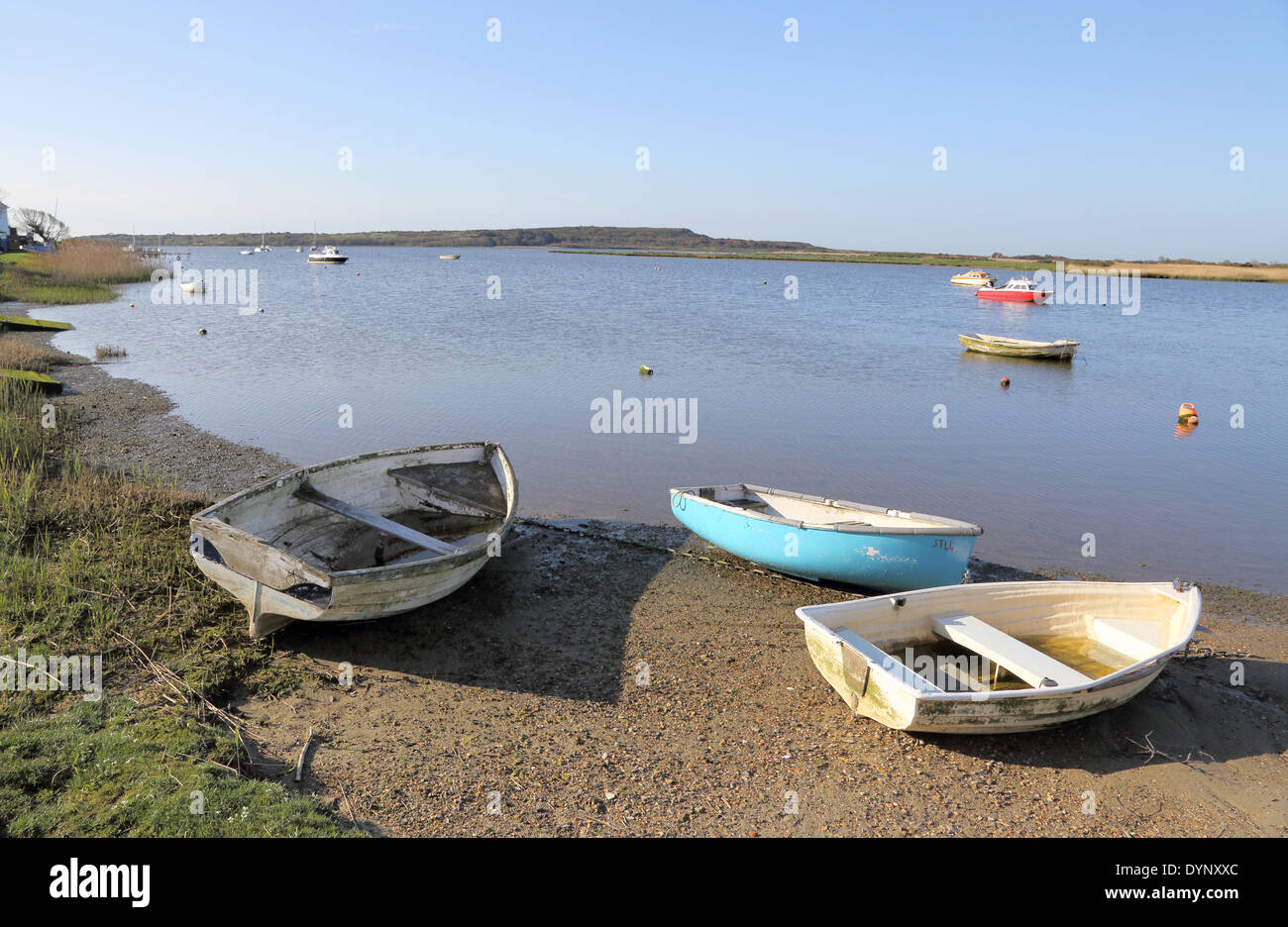 christchurch bay viewed from stanpit towards mudeford on the dorset ...