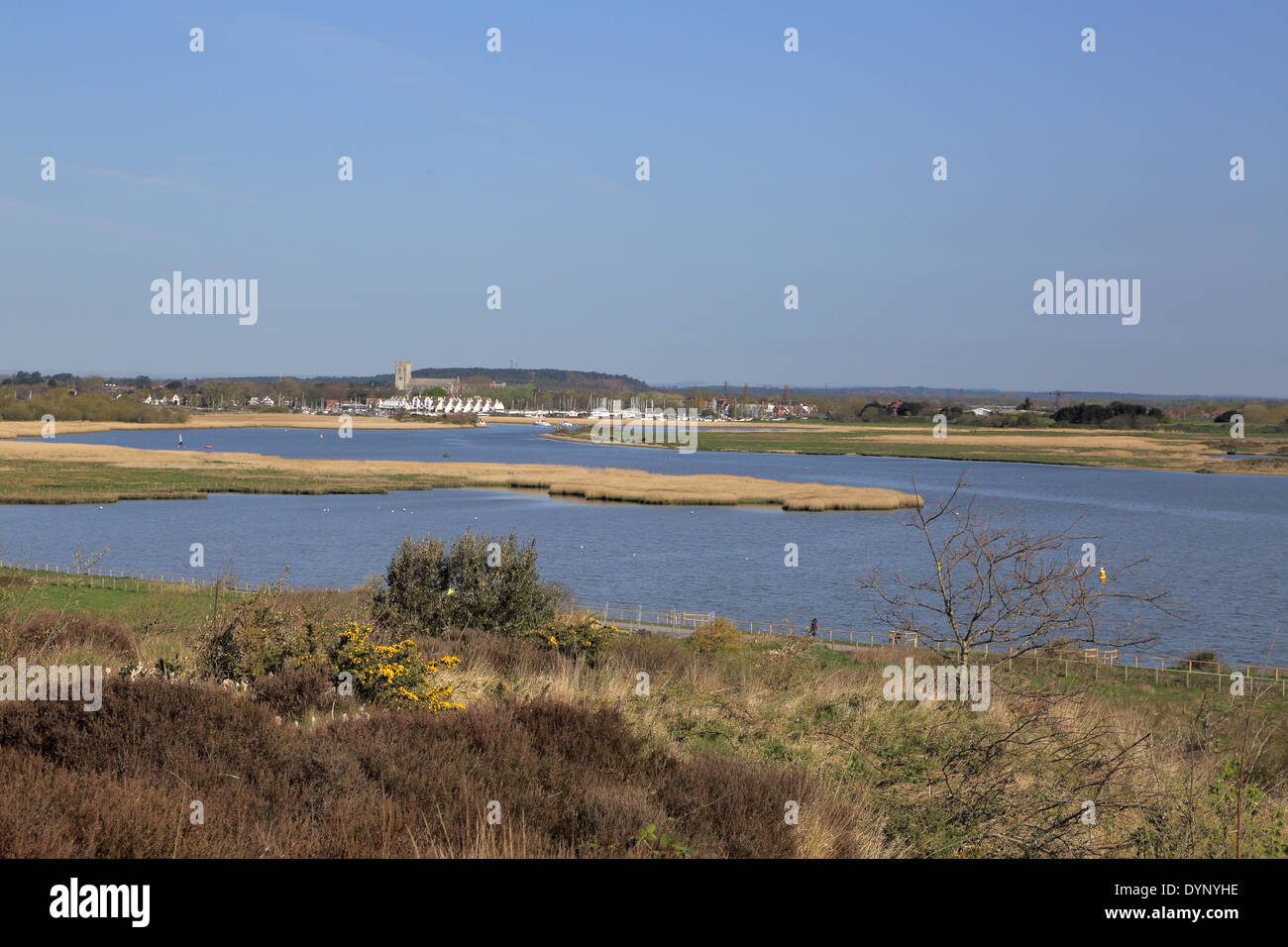 christchurch bay viewed from hengistbury head on the dorset coast Stock ...