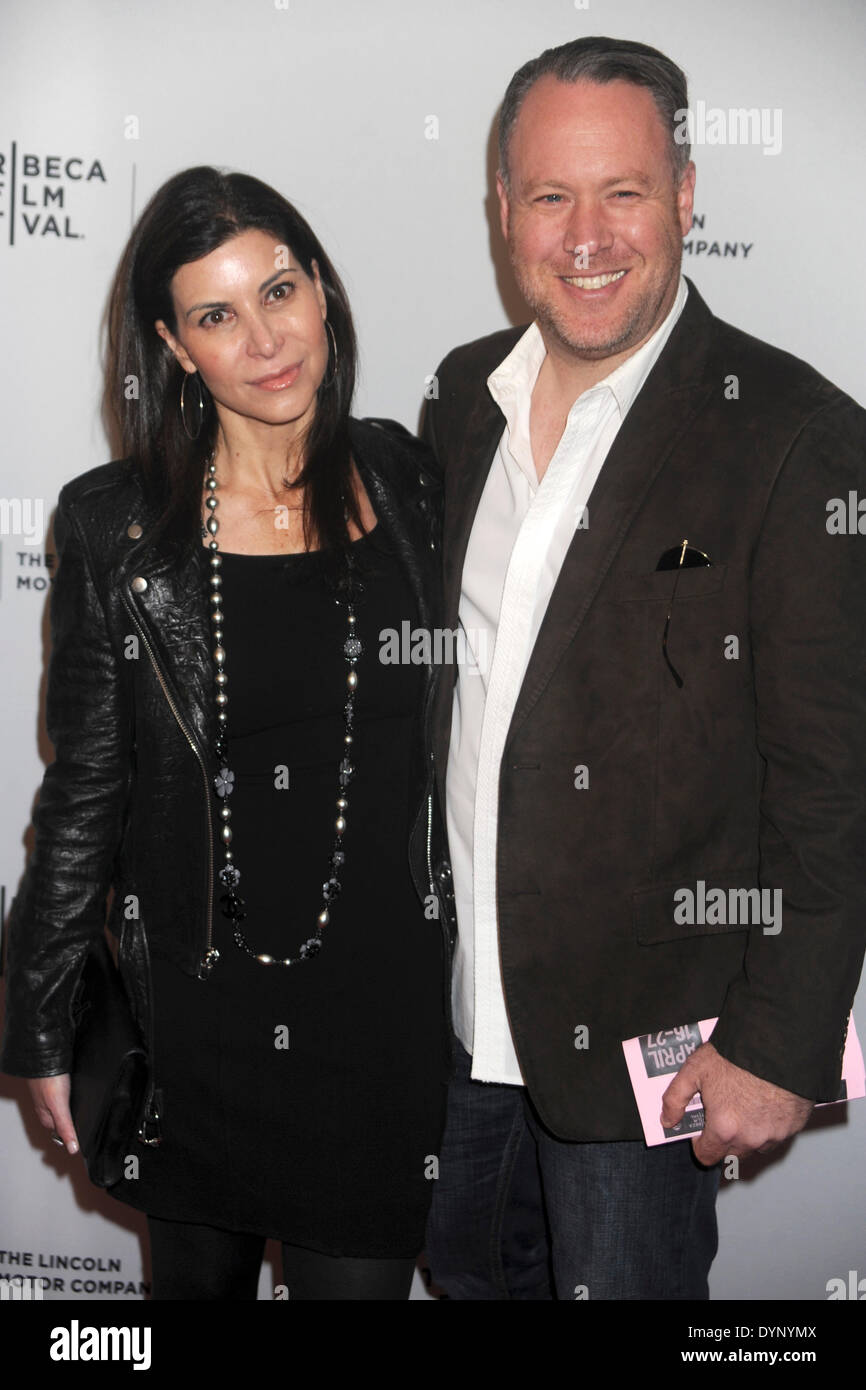 New York, NY, USA. 21st Apr, 2014. Tracy Brenner and producer Eric ...