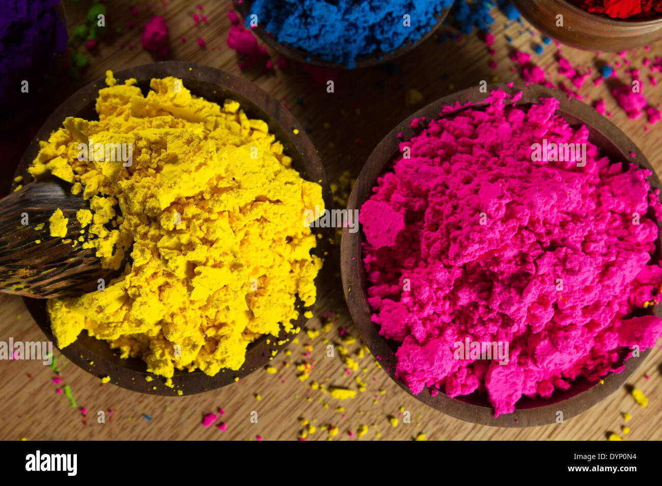 Color powdered pigments indian hi-res stock photography and images - Alamy