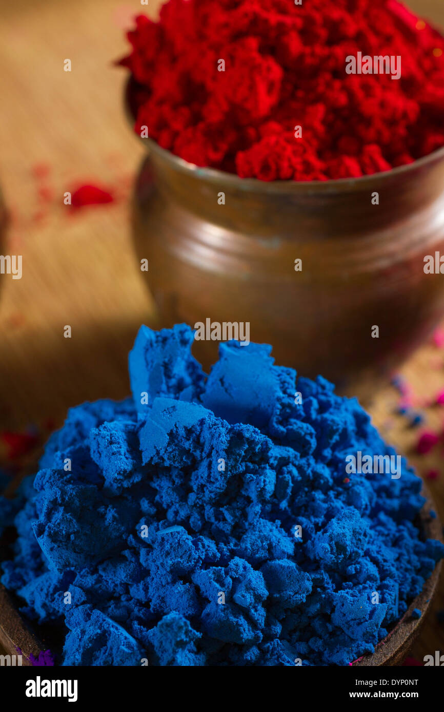 Colorful powdered pigments indian hi-res stock photography and images ...