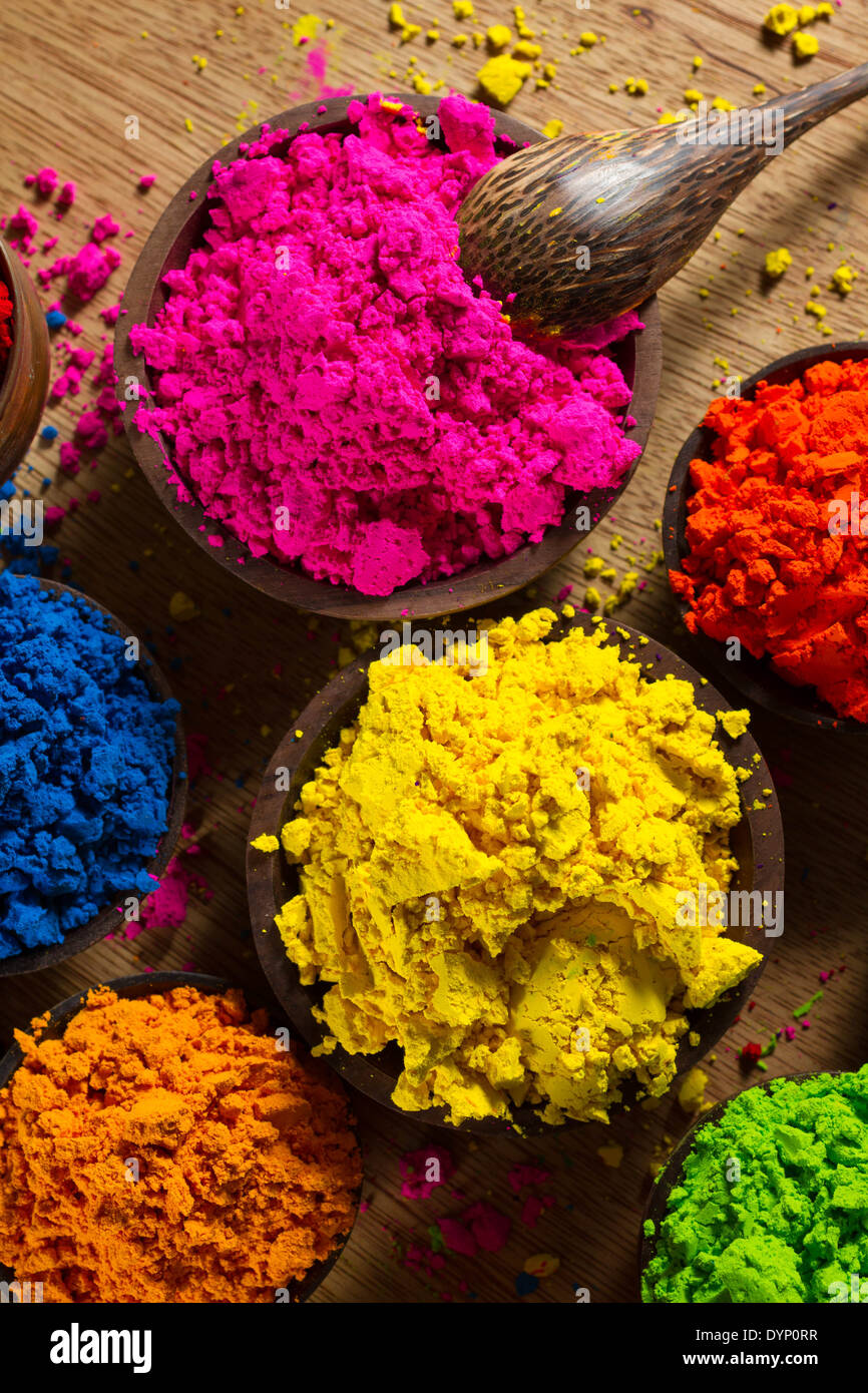 Color powdered pigments indian hi-res stock photography and images - Alamy