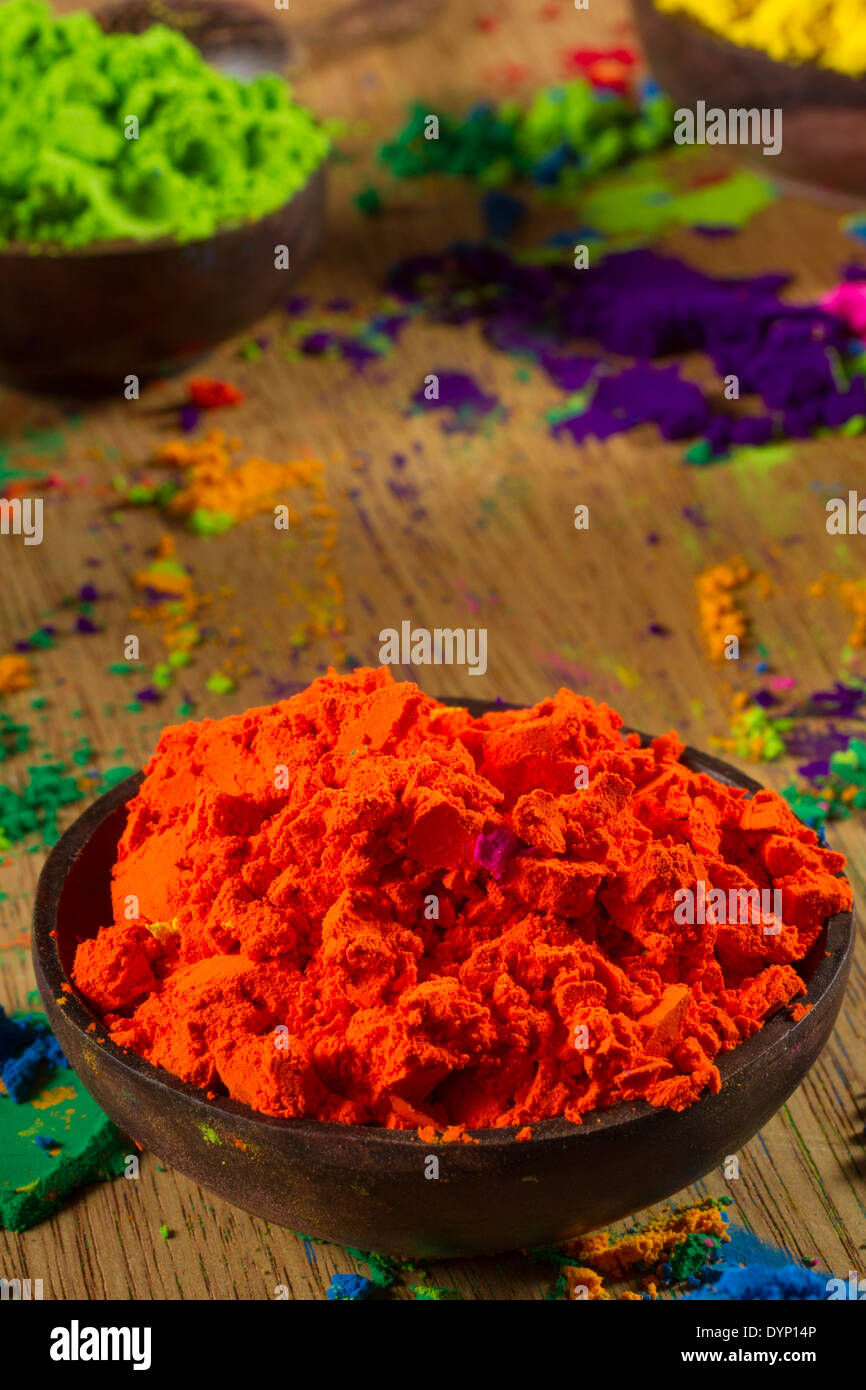 Color powdered pigments indian hi-res stock photography and images - Alamy