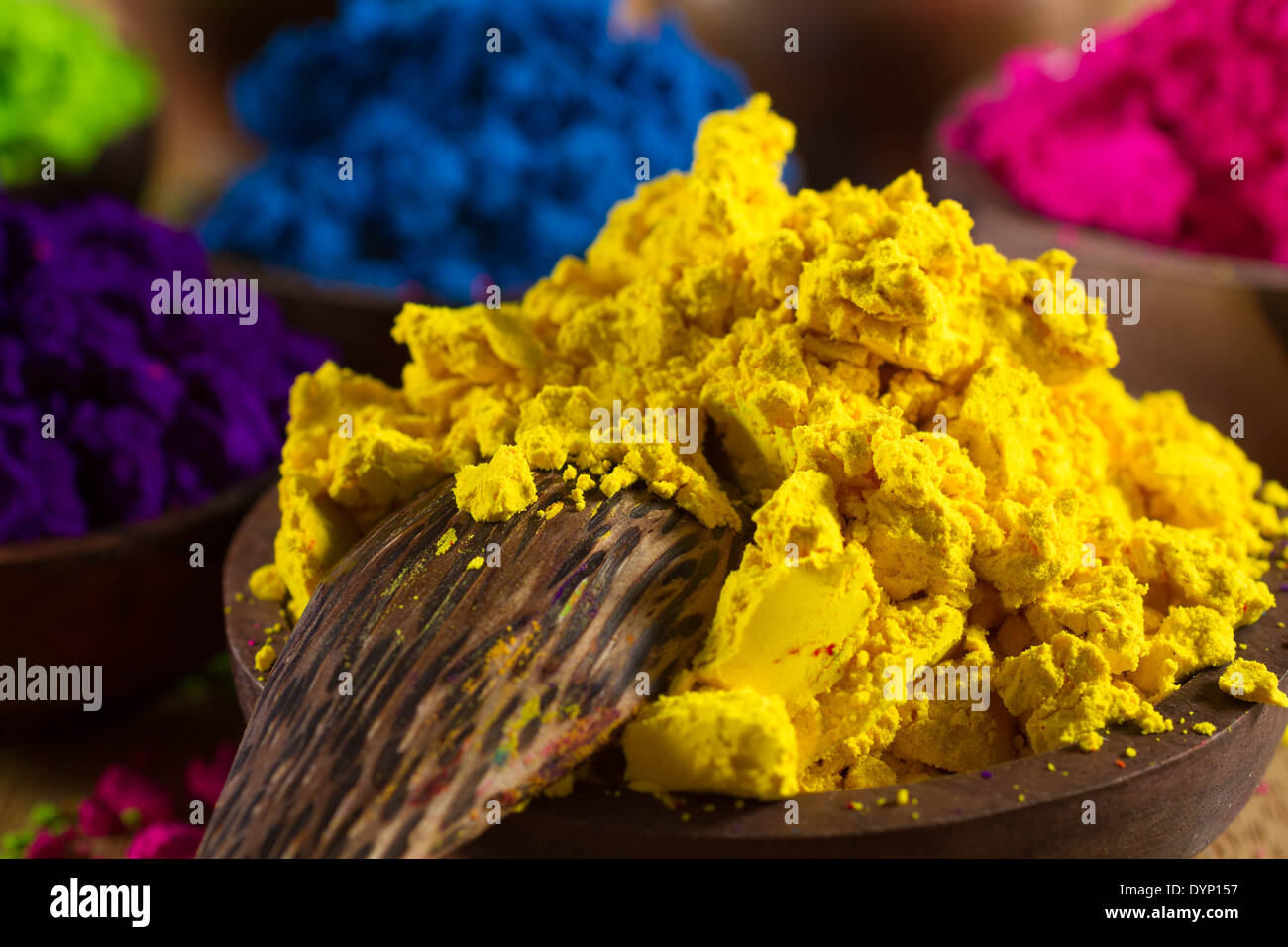 Colorful powdered pigments indian hi-res stock photography and images ...