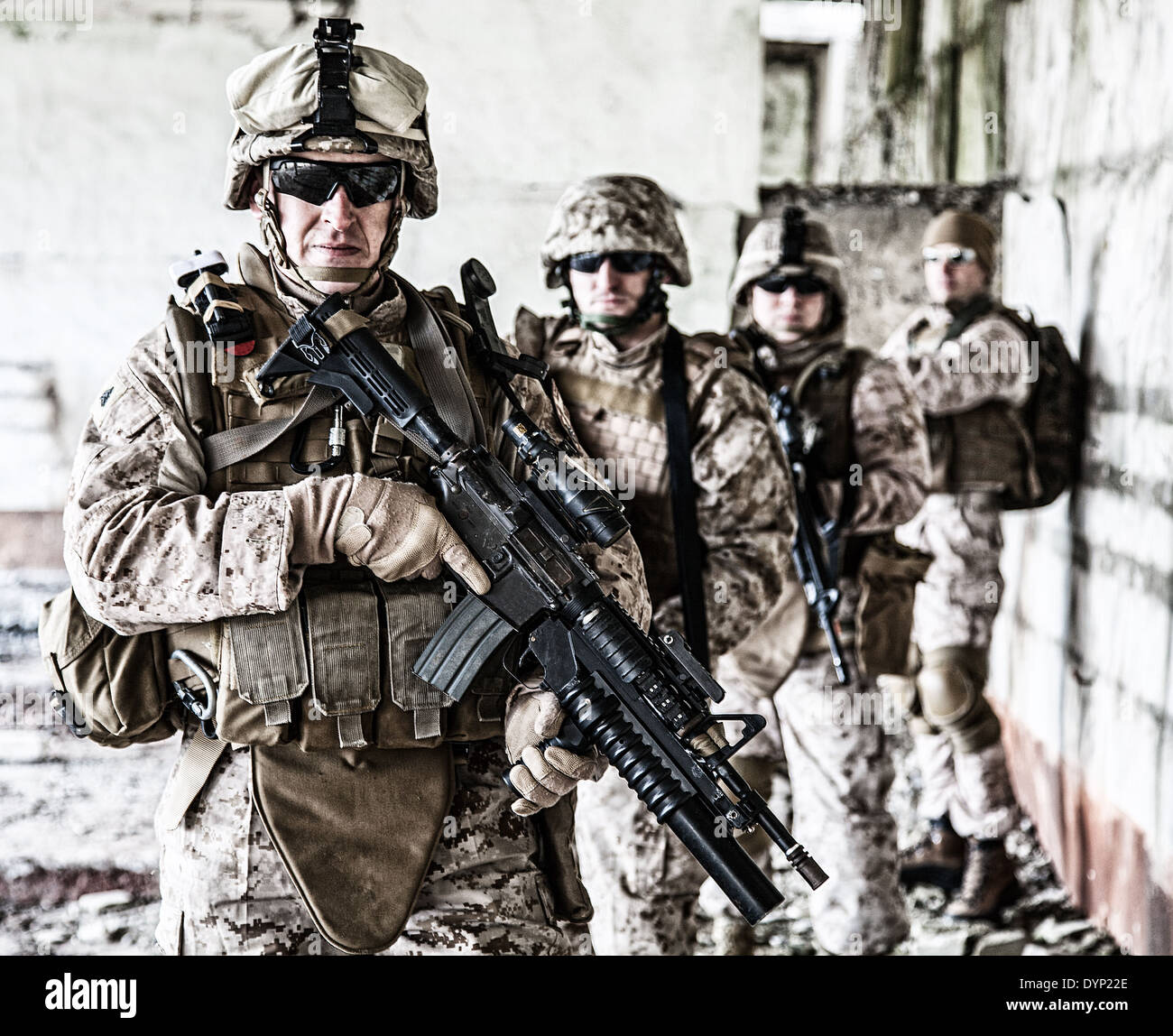 Squad of marines Stock Photo - Alamy