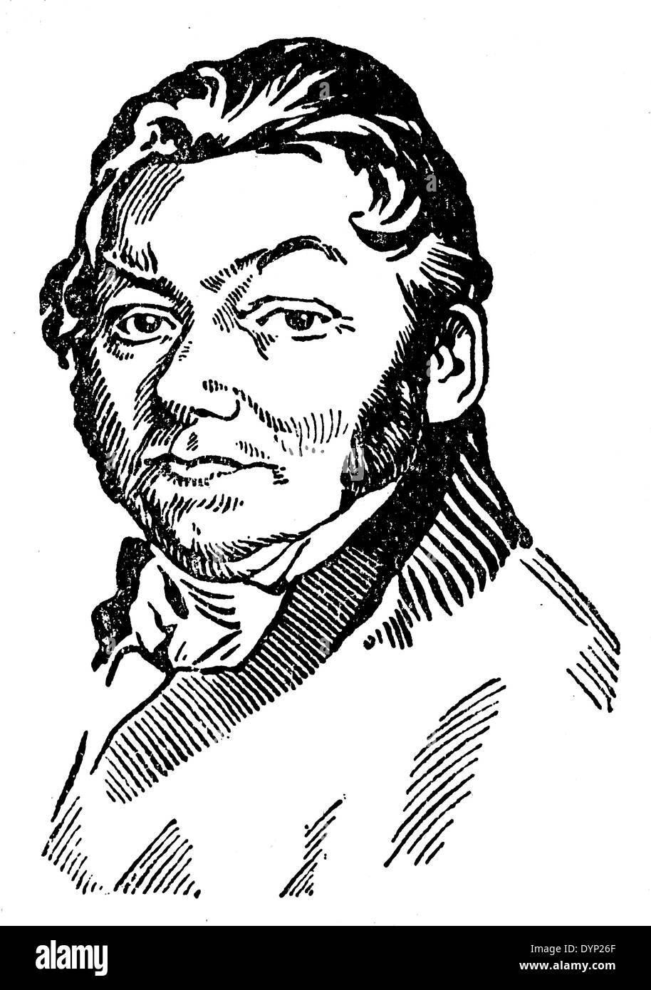 Jons Jacob Berzelius (1779-1848), Swedish chemist, illustration from ...