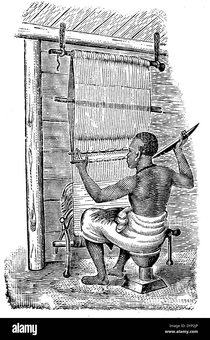 African weaving loom Cut Out Stock Images & Pictures - Alamy