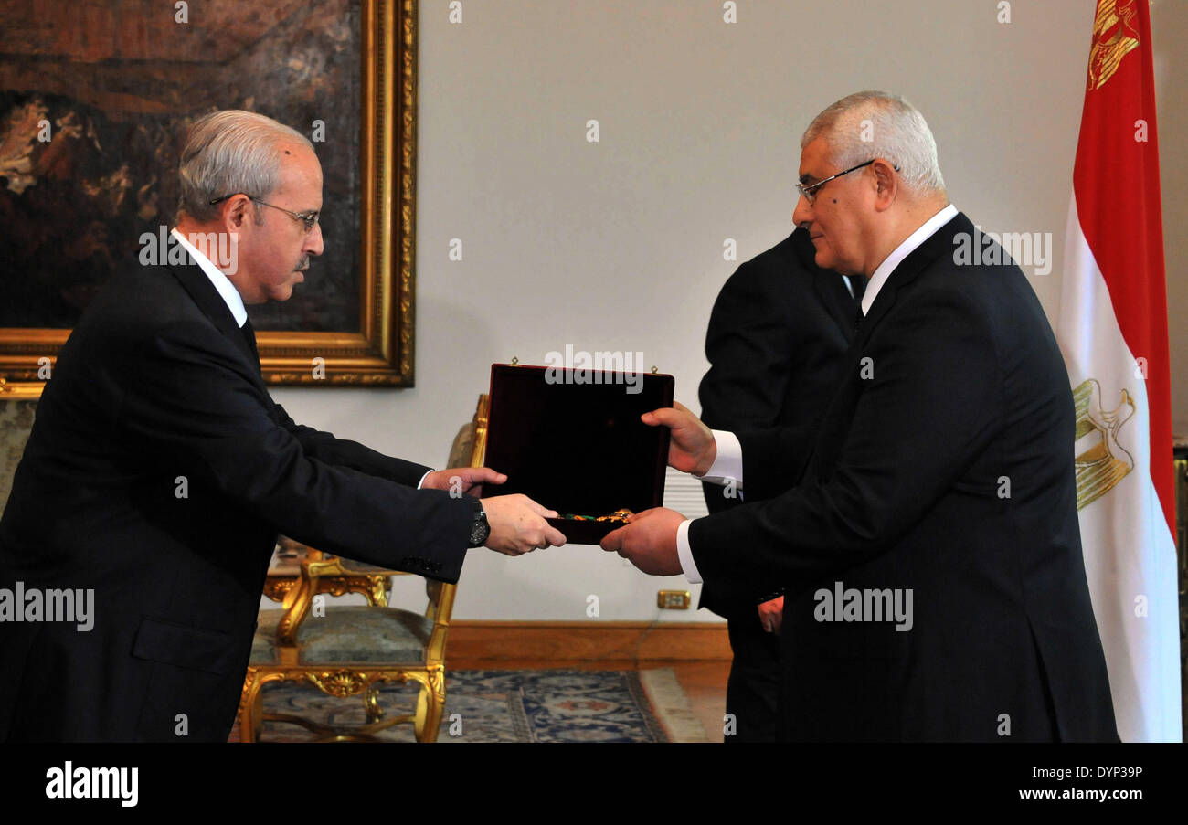 Cairo, Egypt. 23rd Apr, 2014. A handout picture released by Egyptian ...