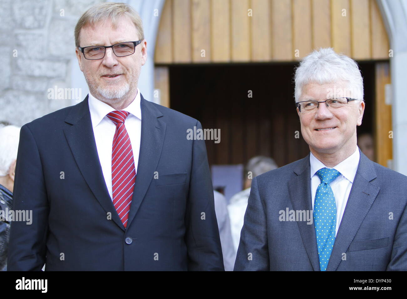 Dublin, Ireland. 23rd April 2014. The Norwegian Ambassador to Ireland ...