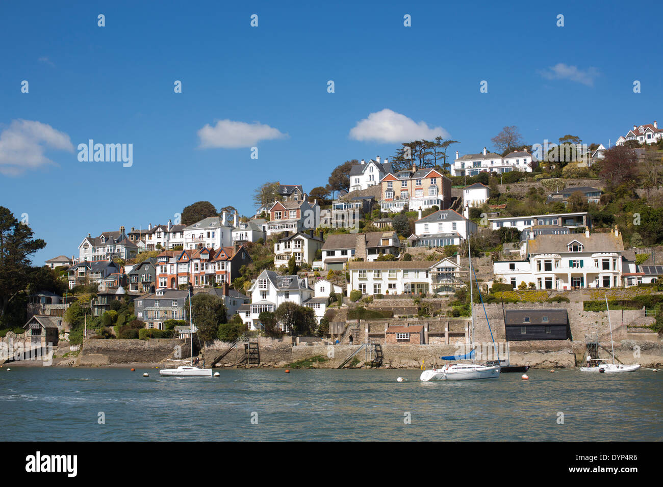 Kingswear, looking across the River Dart to Kingswear, Devon, England ...