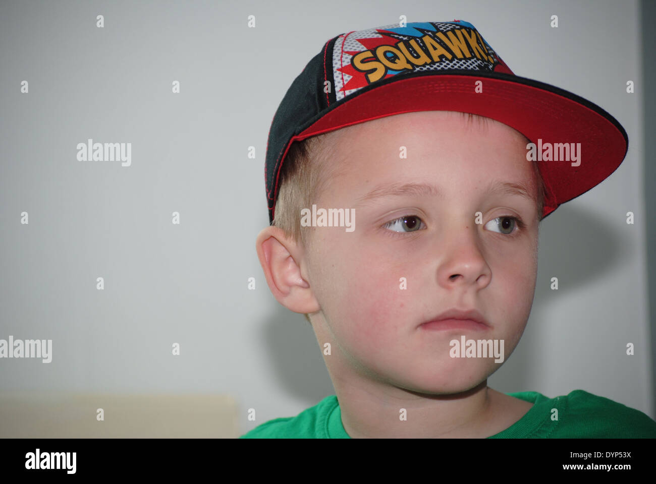 little boy with hat on Stock Photo - Alamy
