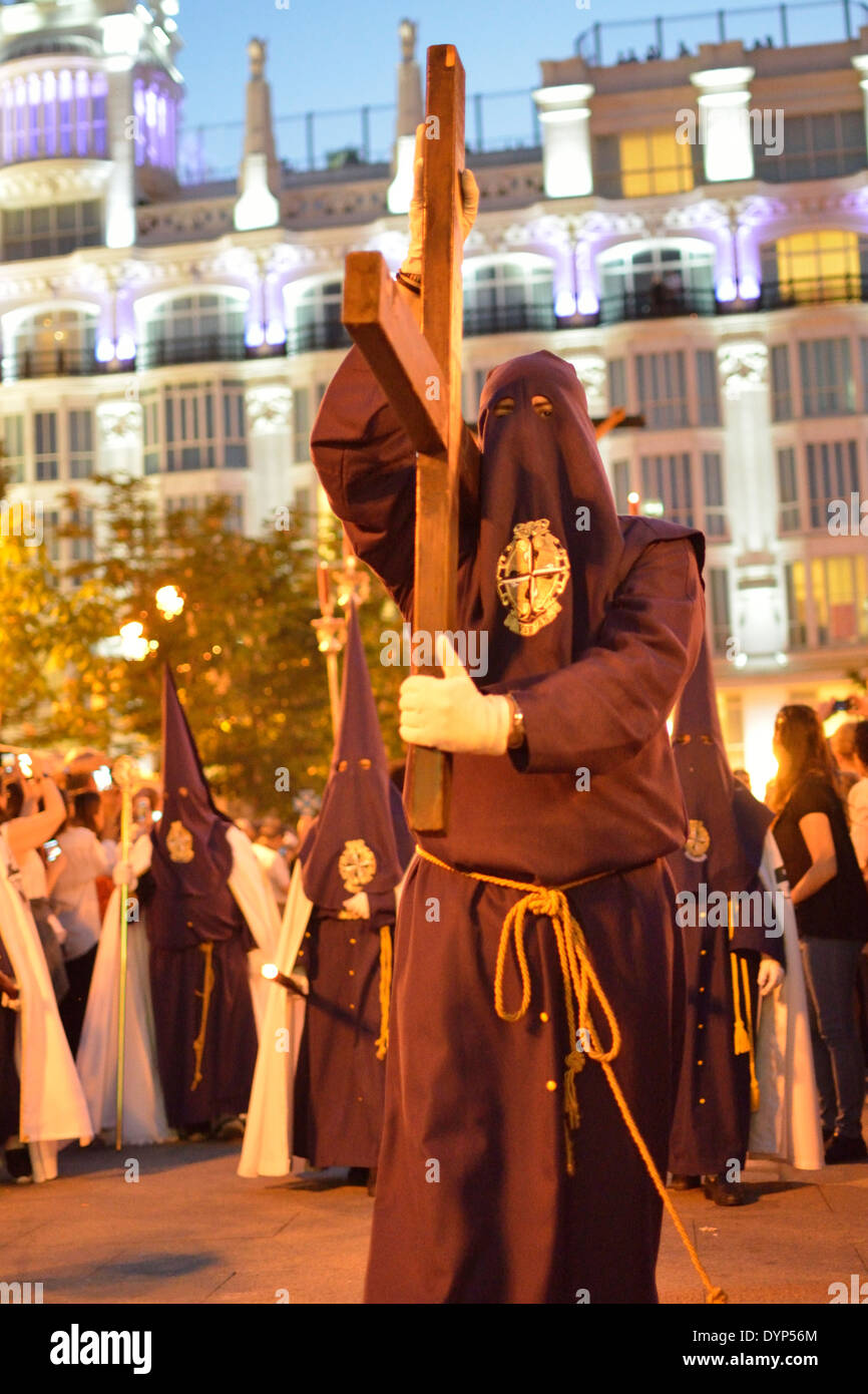 Easter Parade Procession Semana Santa Madrid Spain Stock Photo - Alamy