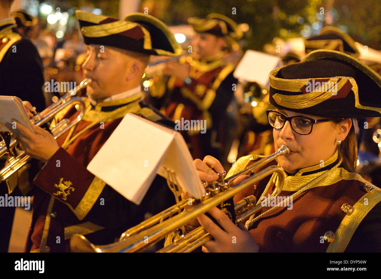 Easter Parade Procession Semana Santa Madrid Spain Stock Photo - Alamy