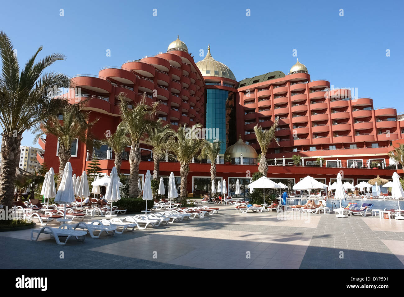 The new modern building in high class hotel of Turkey Stock Photo - Alamy