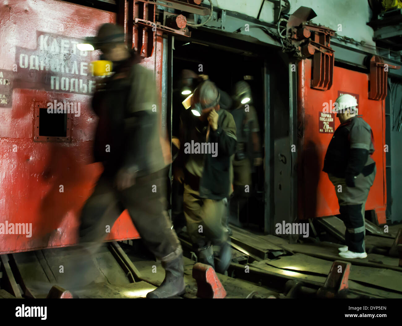Krasnodon, Luhansk Region, Ukraine. 23rd April 2014. miners mine ...