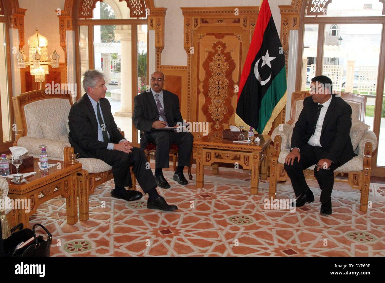 Tripoli, Libya. 23rd Apr, 2014. Libya's First Deputy President of the ...