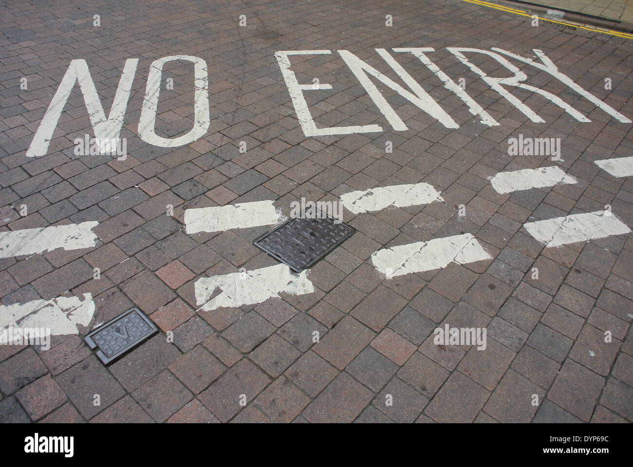No entry road sign Stock Photo - Alamy