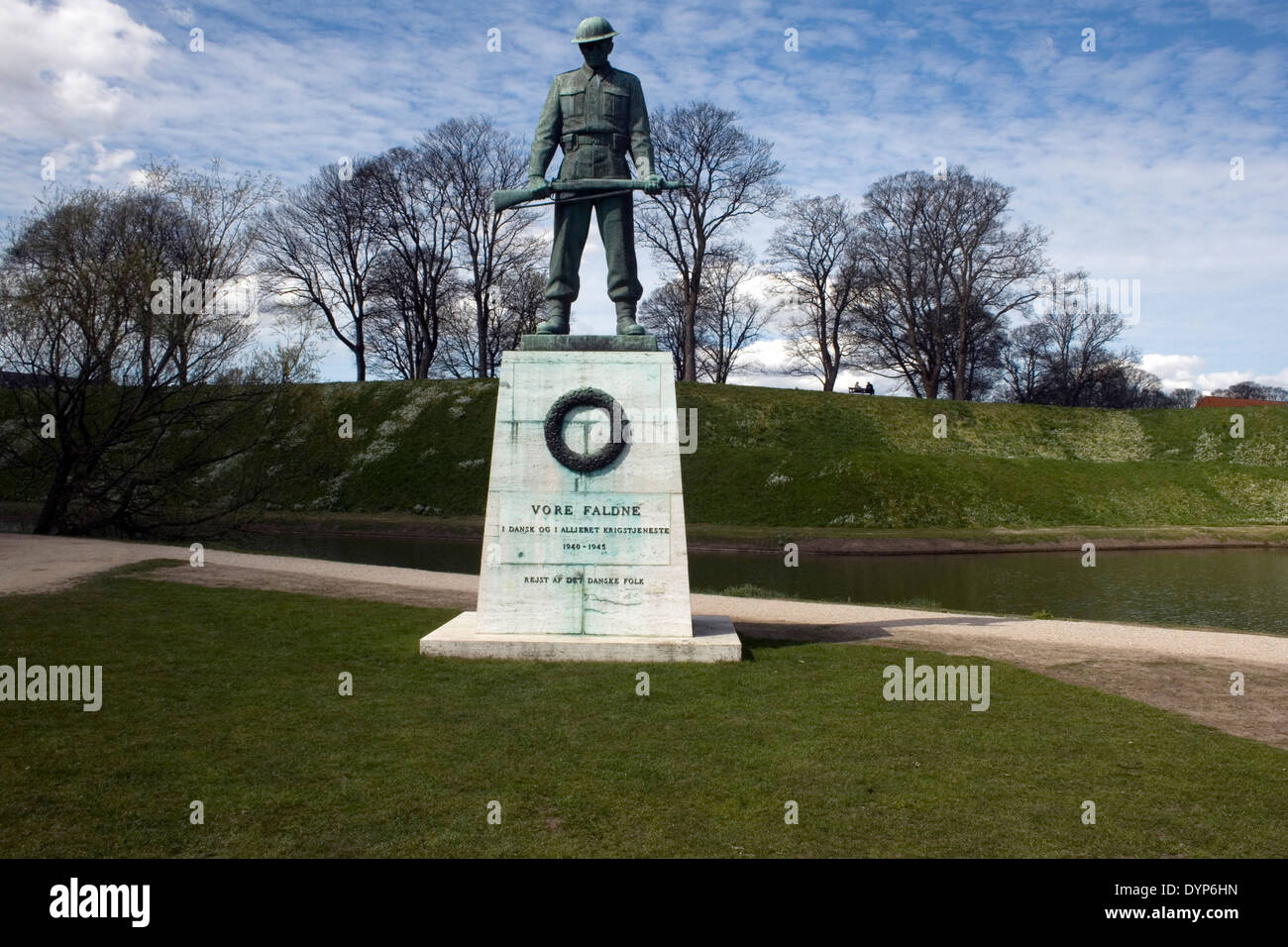 World War two memorial at The Citadel, Copenhagen, Denmark Stock Photo ...