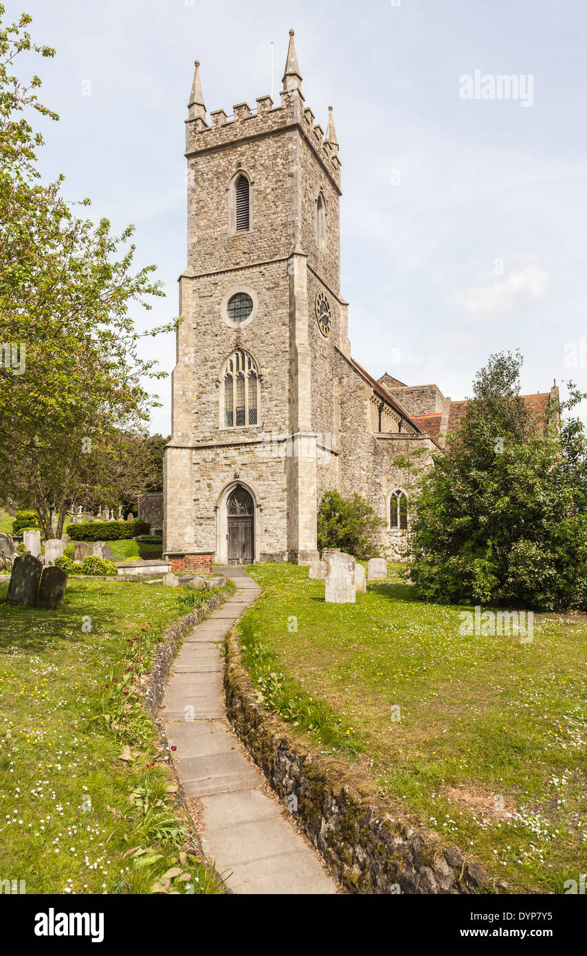 St Leonard's Church in the Cinque Port town of Hythe, Kent contains an ...