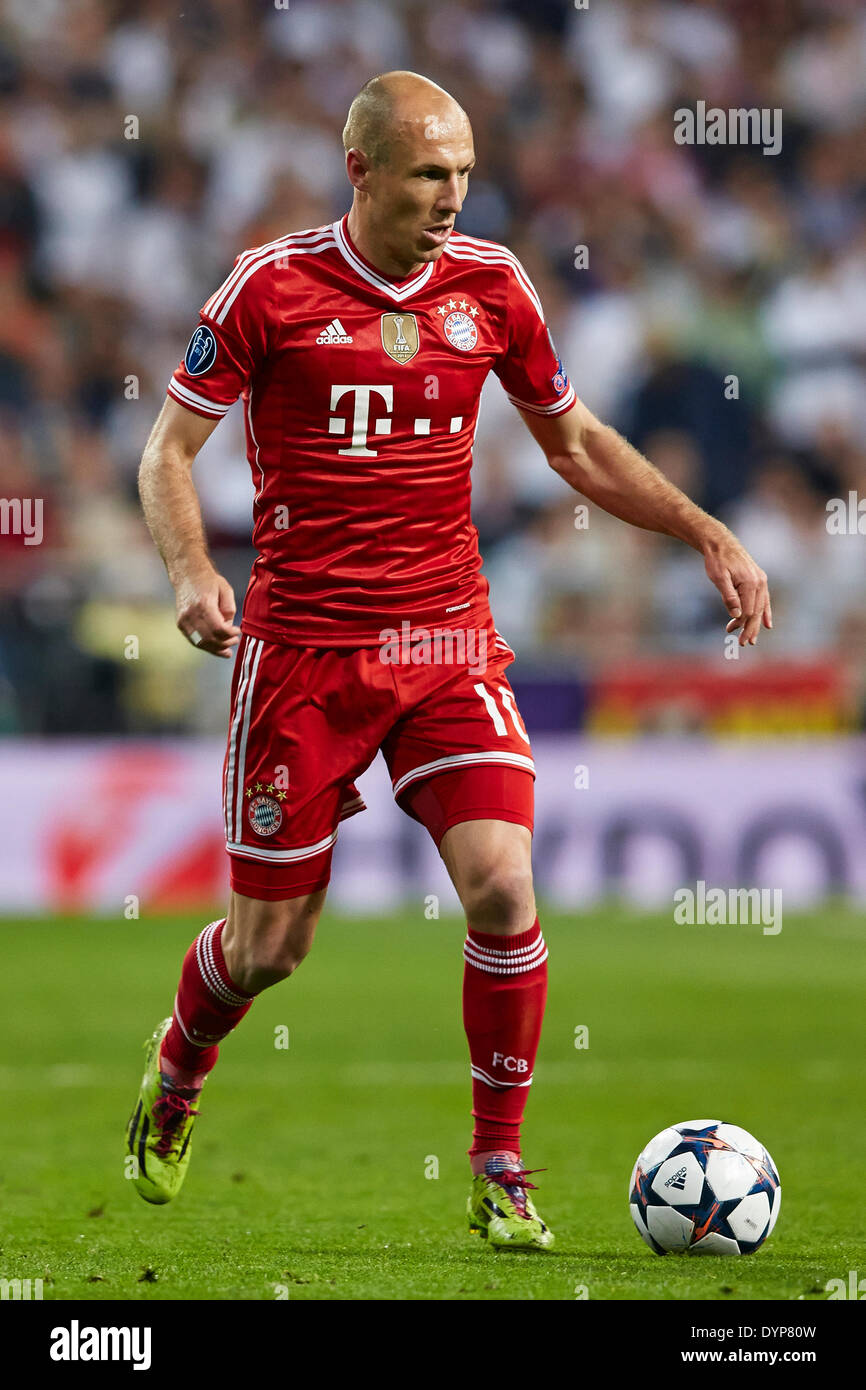 Madrid, Spain. 23rd Apr, 2014. Arjen ROBBEN in action during the UEFA ...