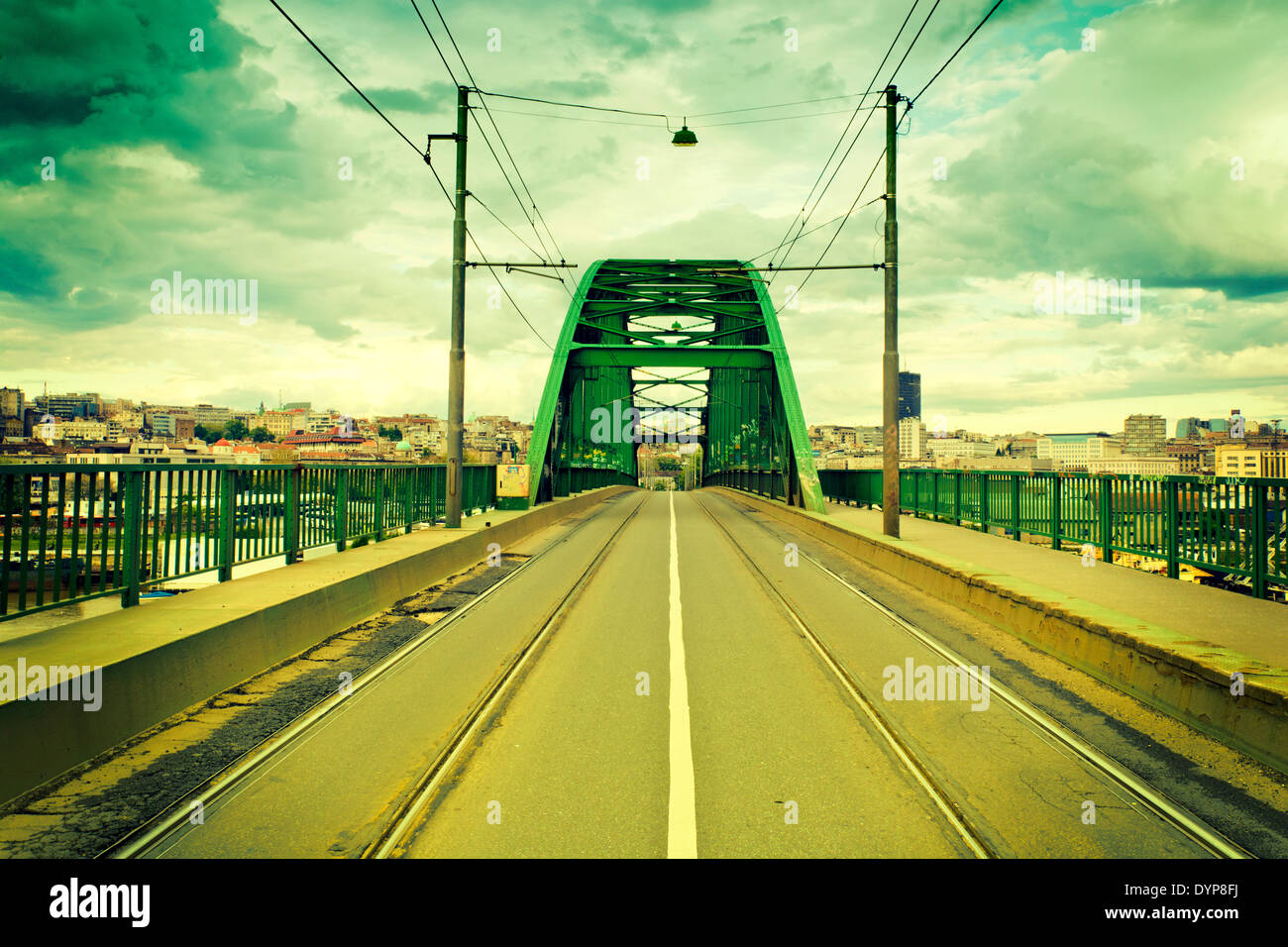 Old tram bridge in the capital city of Serbia,Belgrade Stock Photo - Alamy