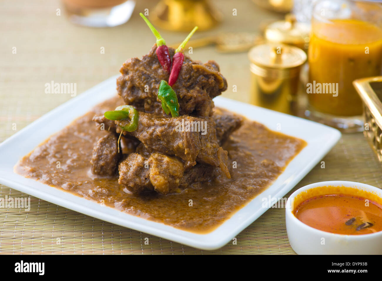 mutton rogan josh, mutton curry, indian cuisine Stock Photo - Alamy