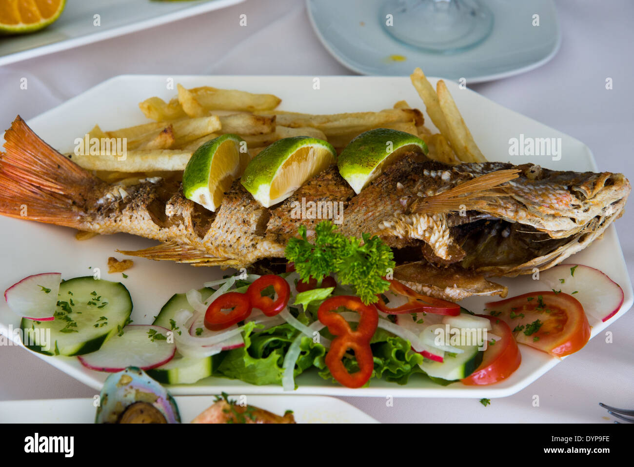 Fresh fish served in hi-res stock photography and images - Alamy
