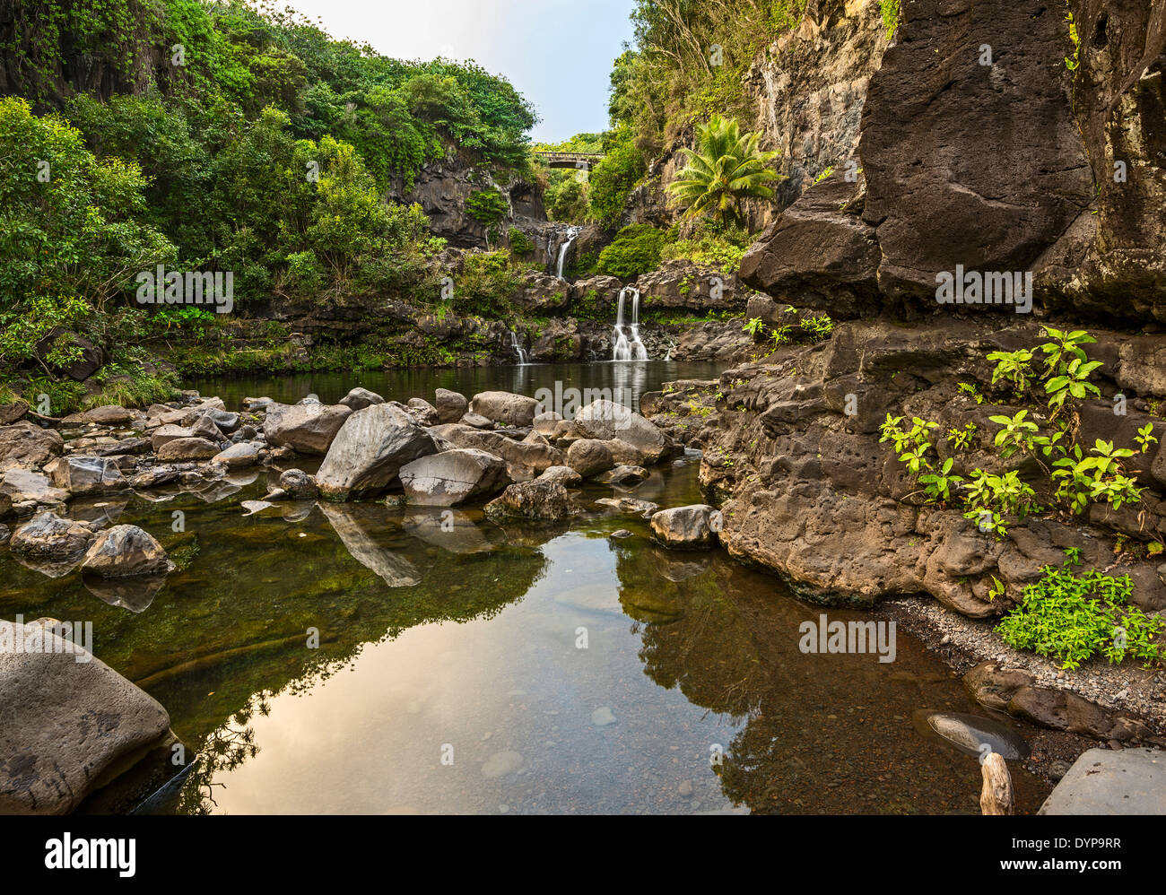 The beautiful scene of the Seven Sacred Pools of Maui Stock Photo - Alamy