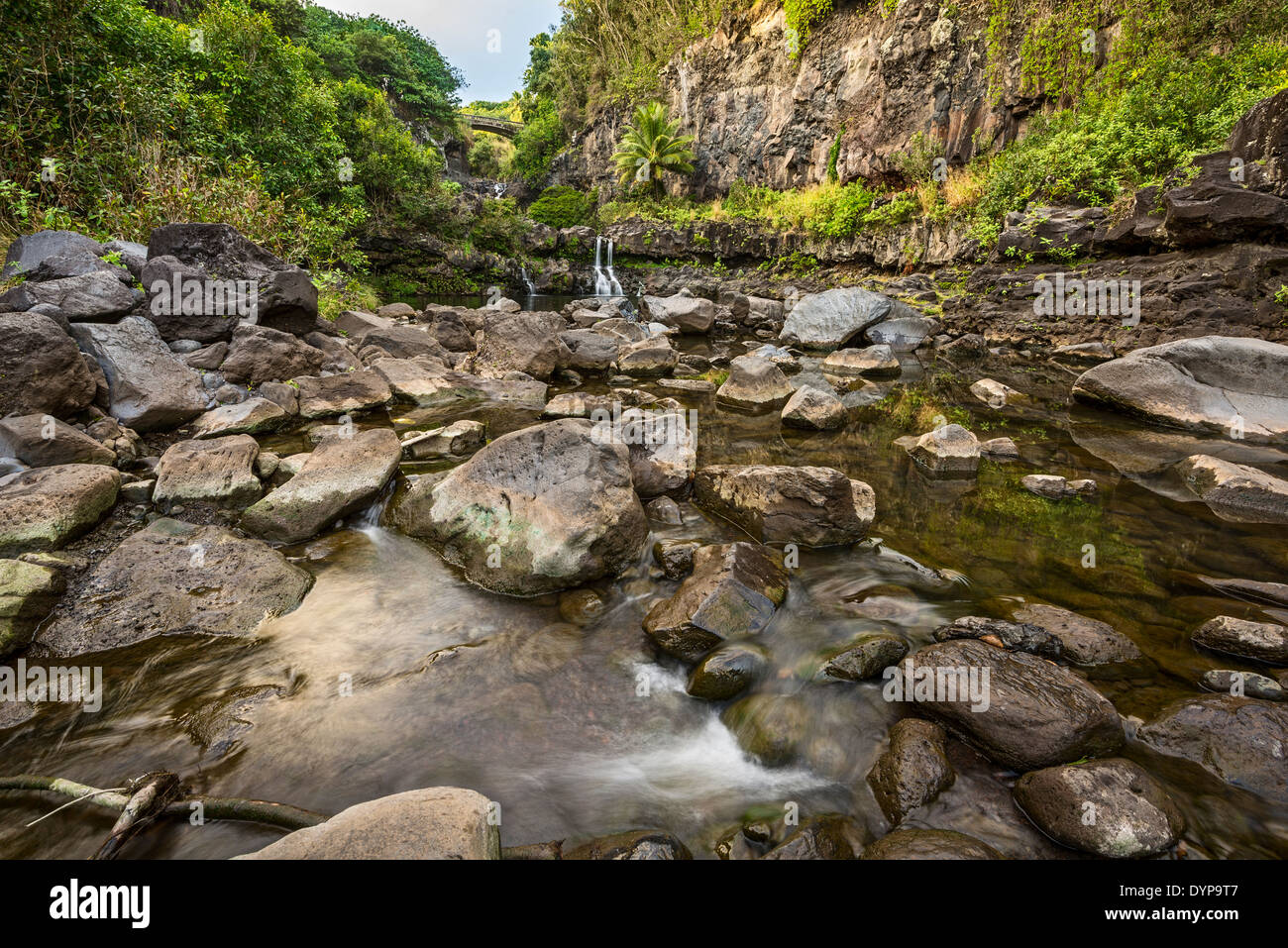 The beautiful scene of the Seven Sacred Pools of Maui Stock Photo - Alamy