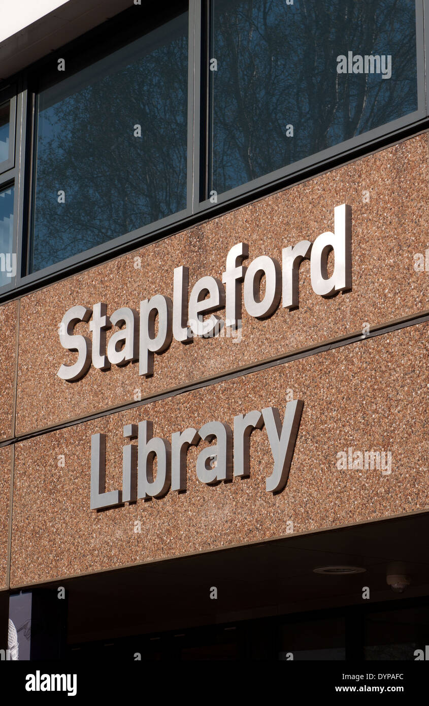 The public library, Stapleford, Nottinghamshire, England, UK Stock ...