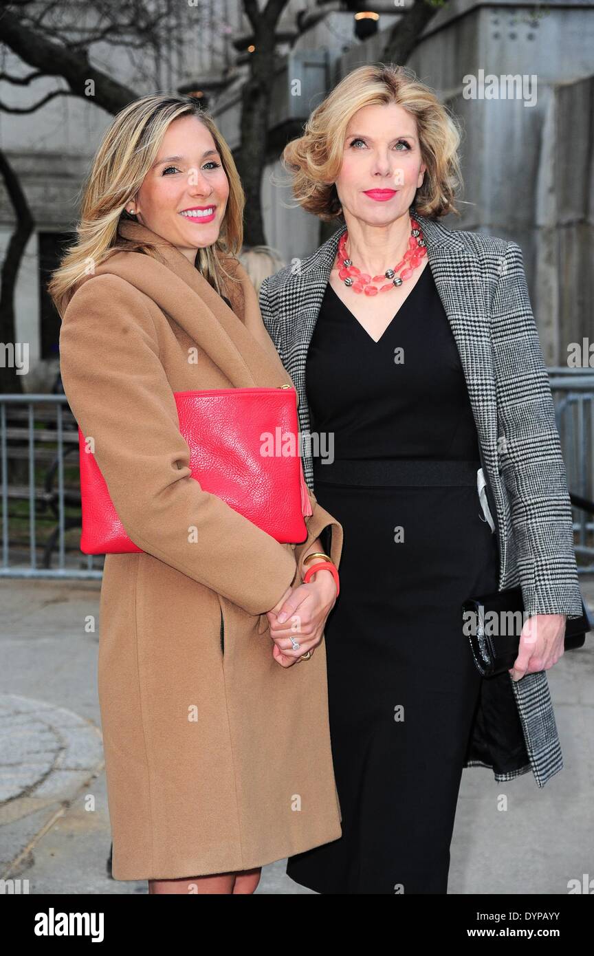 New York, NY, USA. 23rd Apr, 2014. Christine Baranski, Isabel Murphy at ...