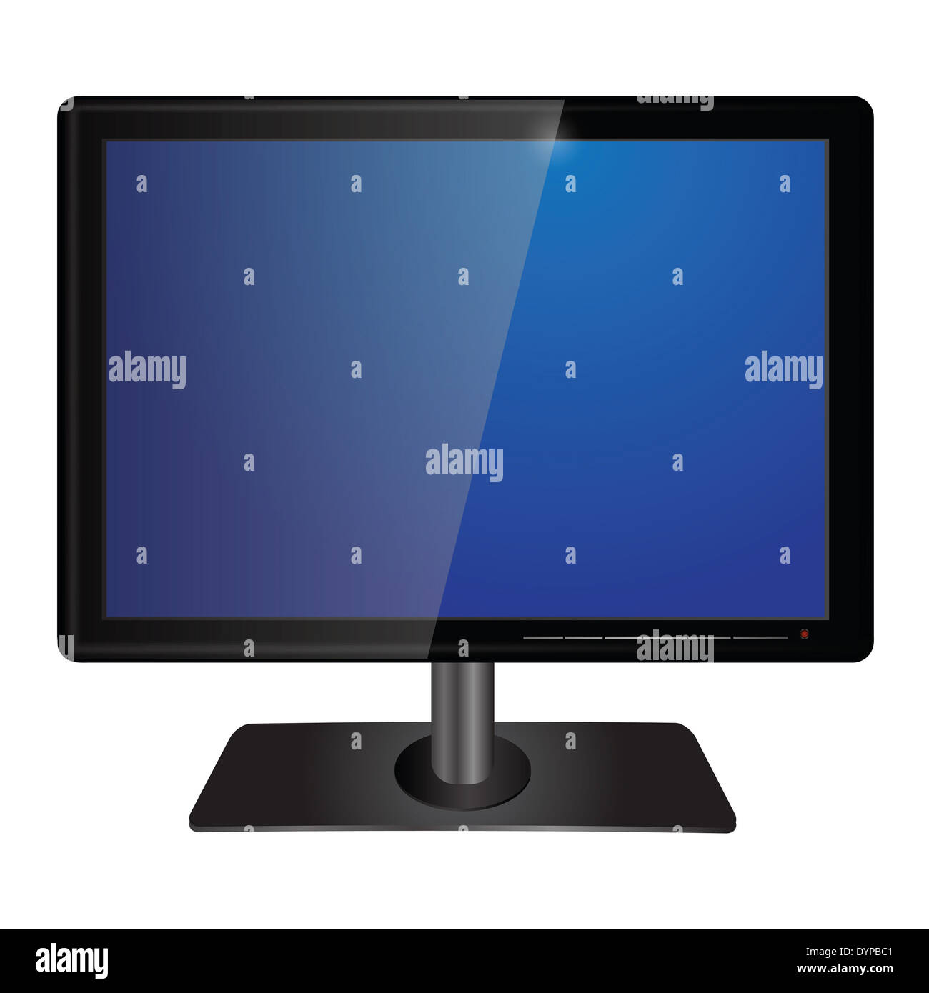 colorful illustration with modern tv on a white background for your ...