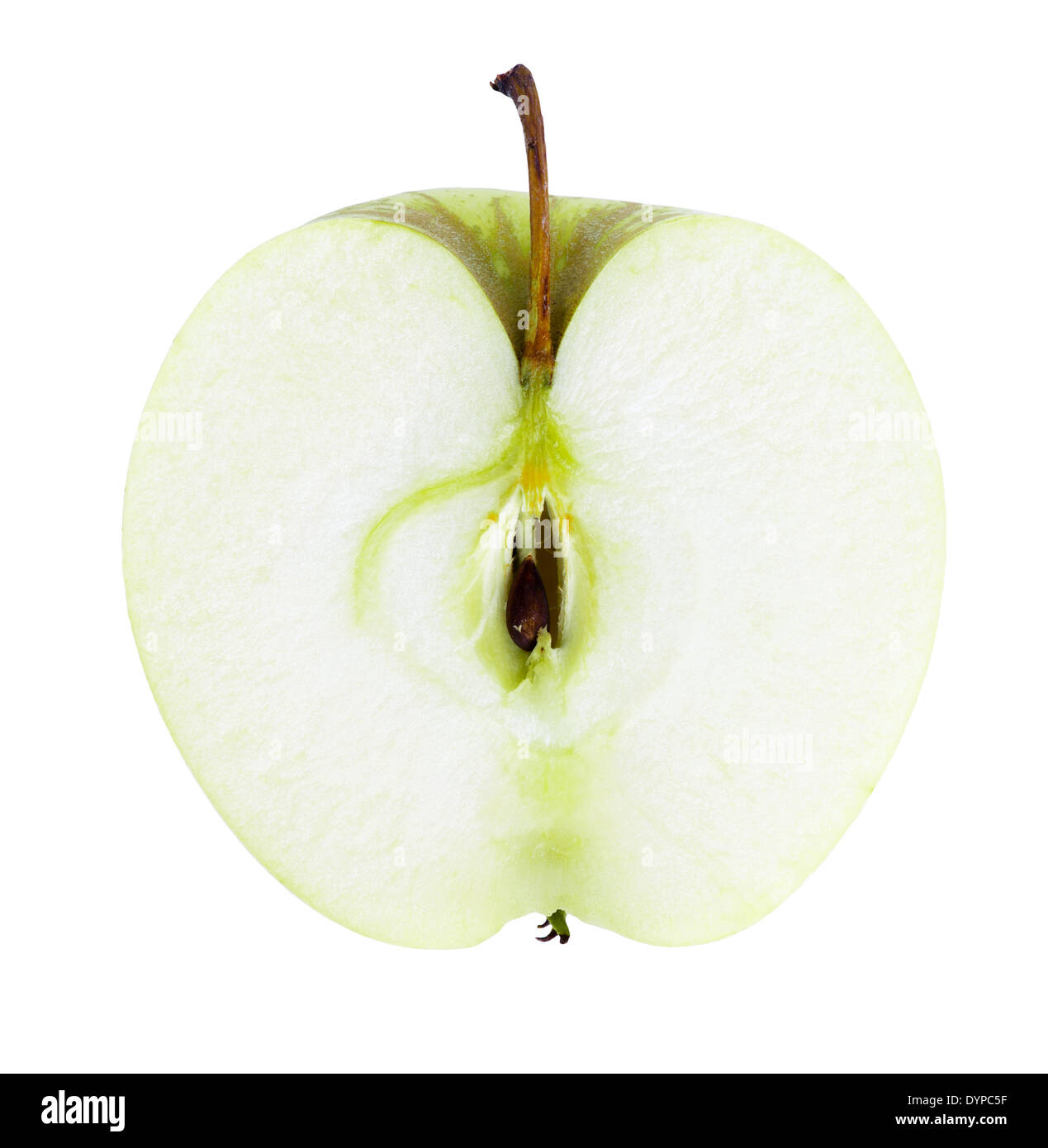 Fresh apple slice on white background Stock Photo - Alamy
