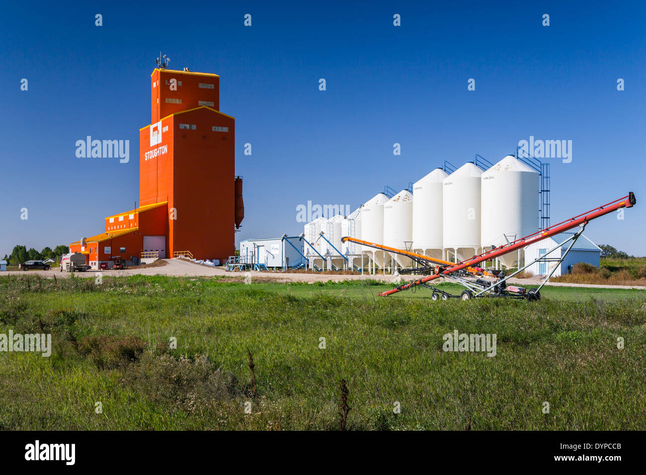 An inland grain handling terminal at Stoughton, Saskatchewan, Canada ...