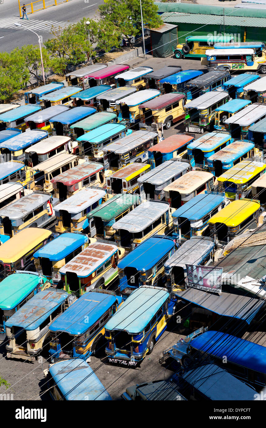 Jeepneys in Angeles City, Luzon, Philippines Stock Photo - Alamy