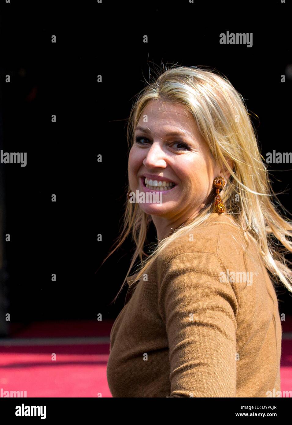 Queen Maxima of The Netherlands attends a reception for the birthday of ...