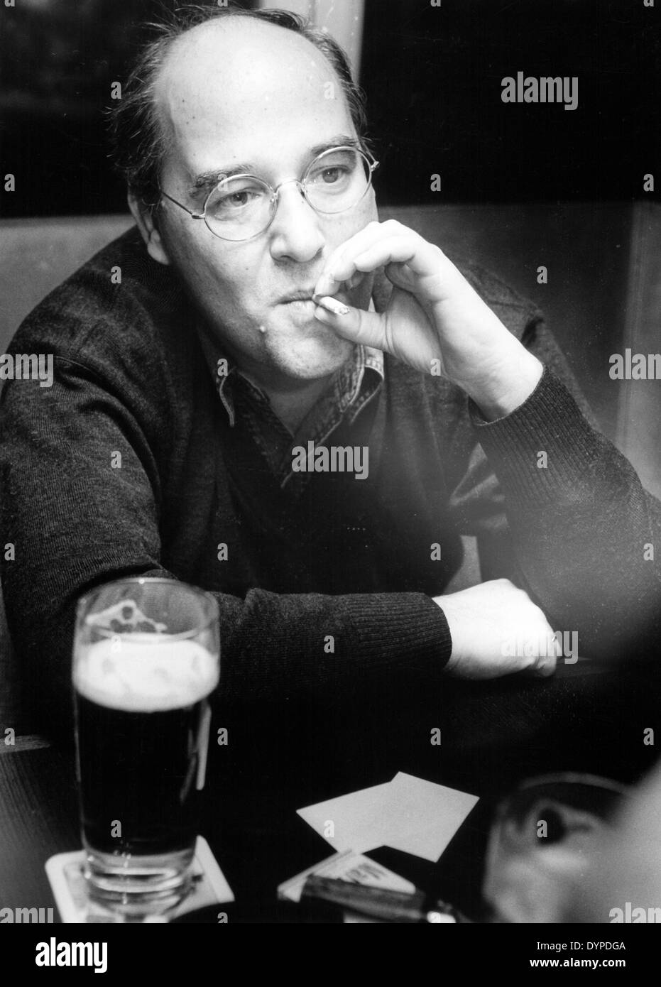 Politician gregor gysi with cigarette and beer hi-res stock photography ...