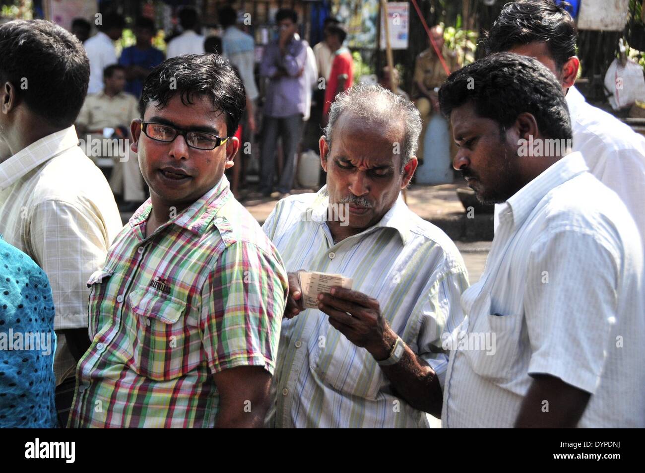 Indian elections queue hi-res stock photography and images - Alamy