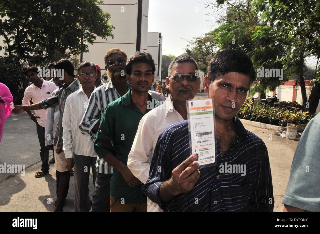 Indian elections queue hi-res stock photography and images - Alamy