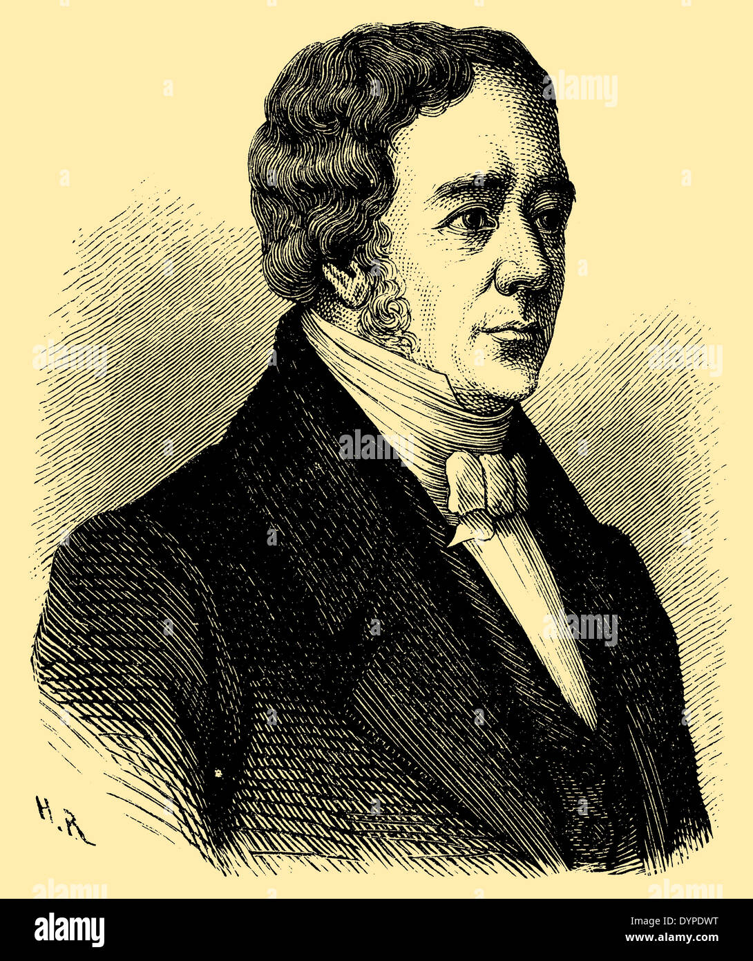 Hans Christian Oersted (born August 14, 1777, died March 9, 1851 Stock ...