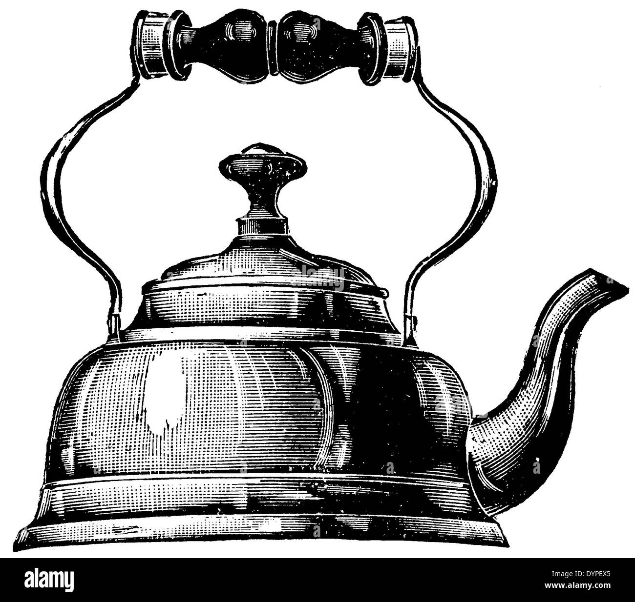 Old kettle Black and White Stock Photos & Images - Alamy
