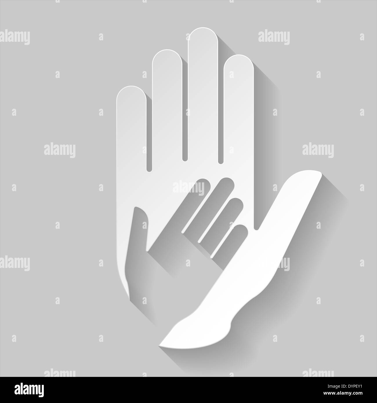 Team hand in hand help Black and White Stock Photos & Images - Alamy