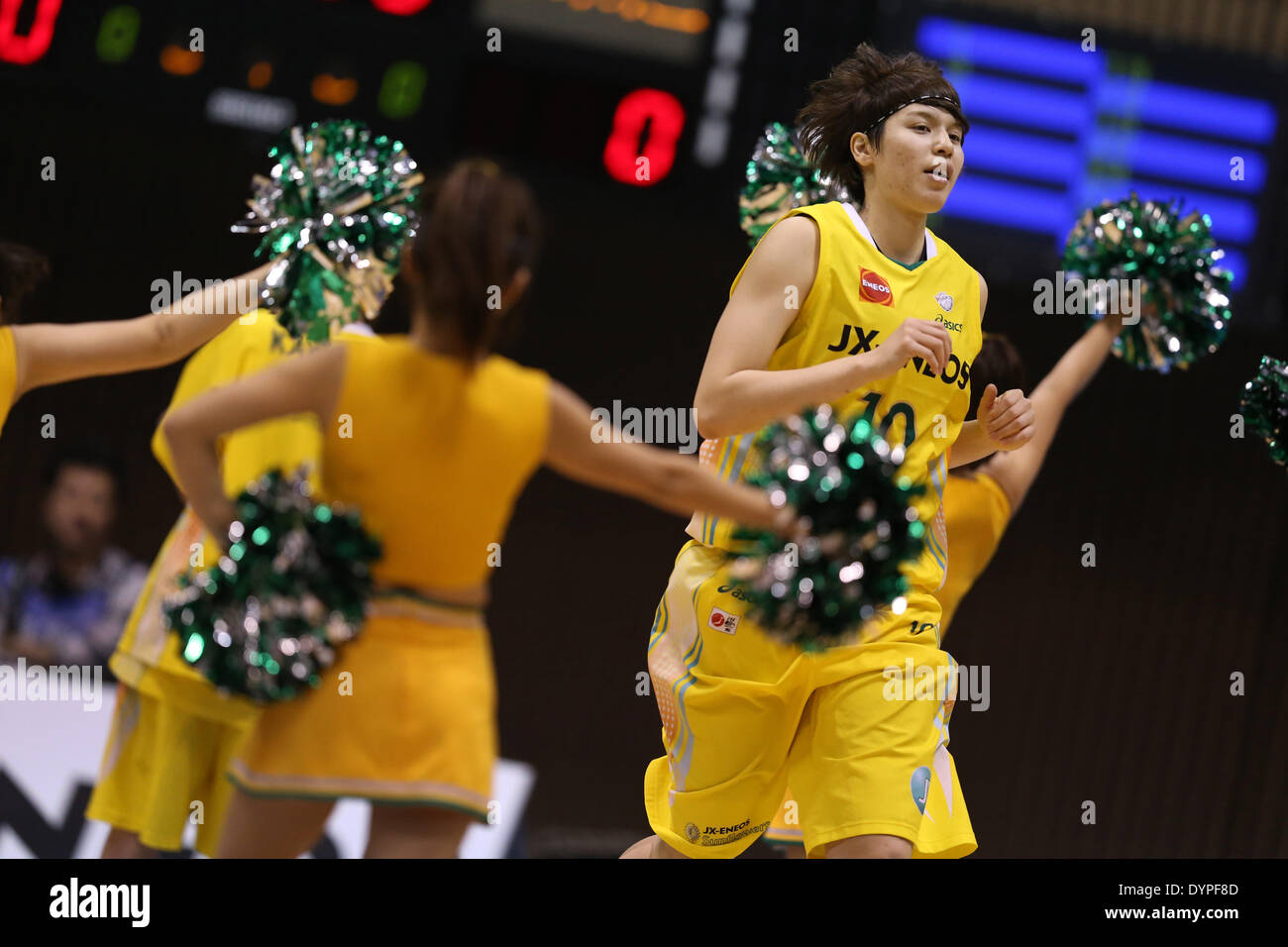 Tokyo, Japan. 20th Apr, 2014. Ramu Tokashiki (Sunflowers) Basketball : Ramu Tokashiki of JX ...