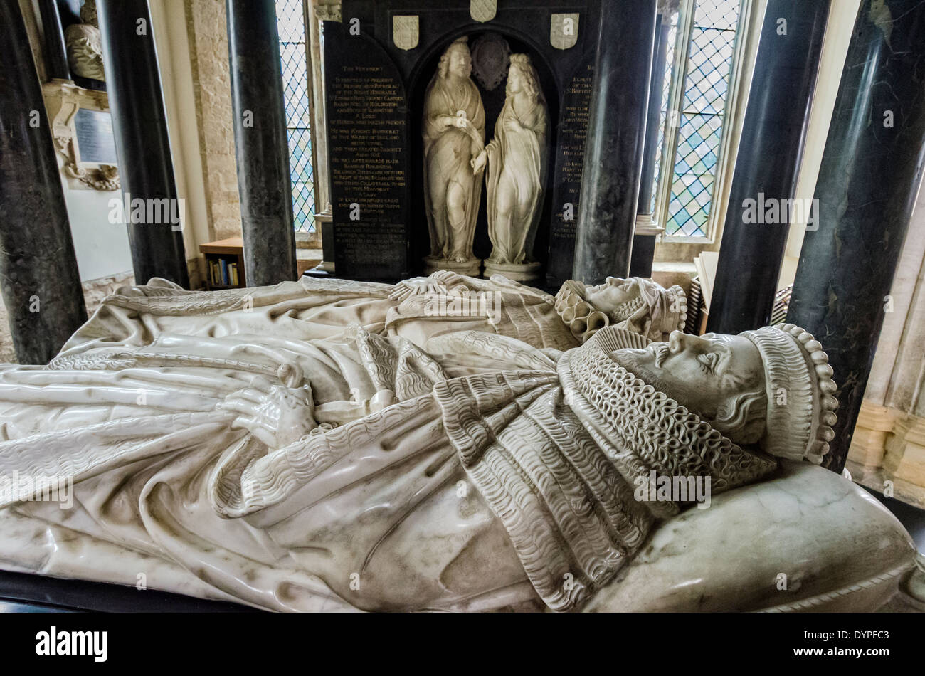 The tomb of Sir Baptist Hicks and his wife. St James church Chipping ...