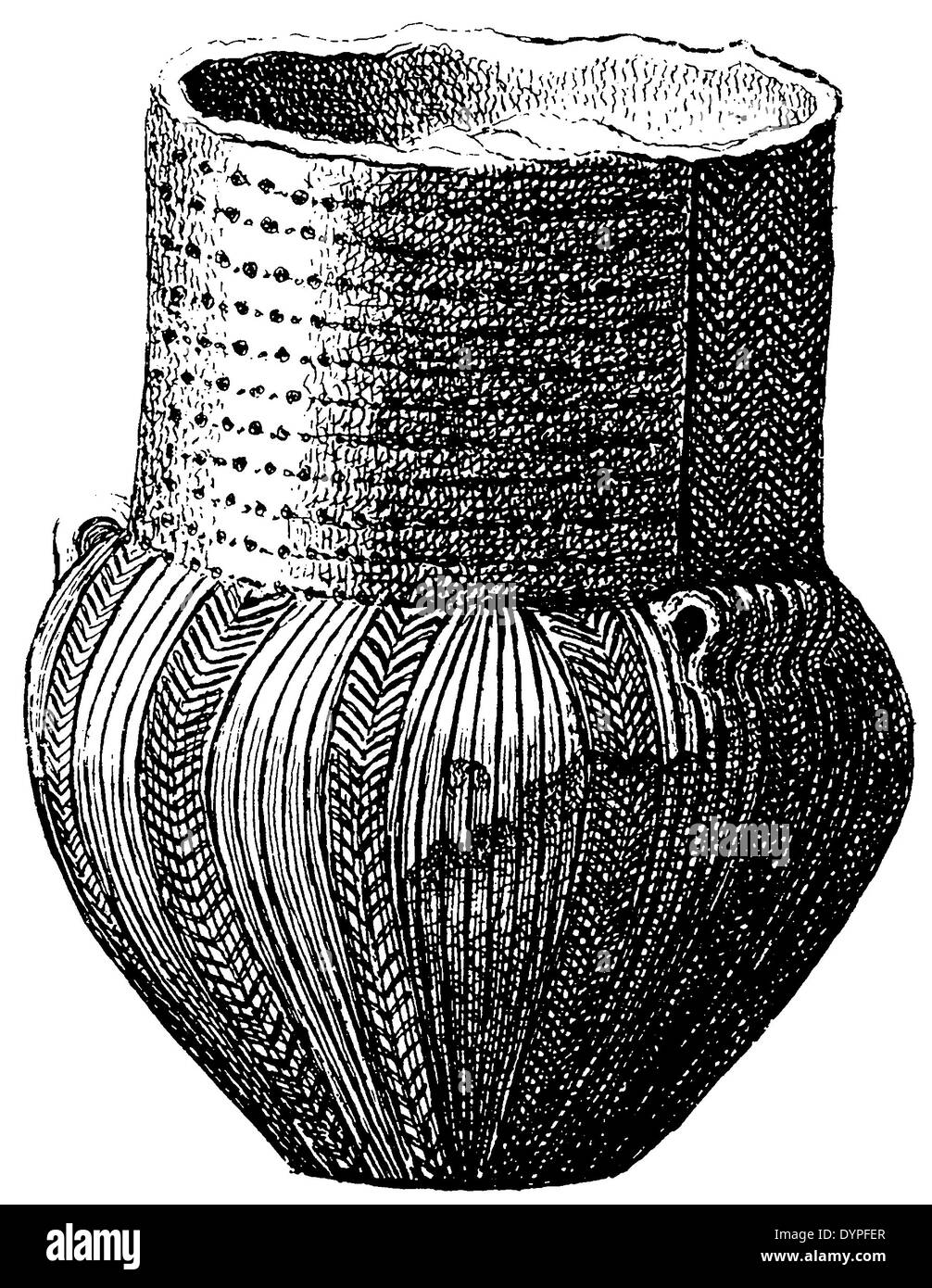 monuments of the ice age, stone age; Clay pot Stock Photo - Alamy