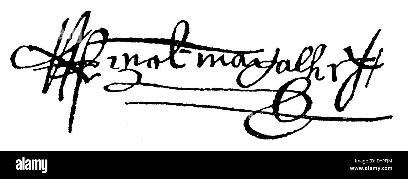 Ferdinand Magellans Signature
