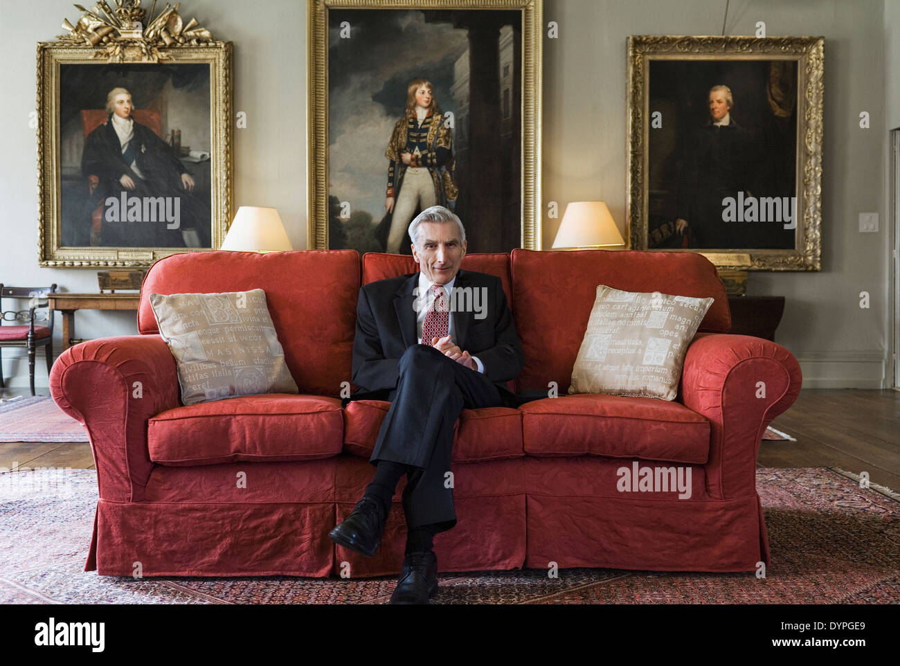 Lord Rees, Astronomer Royal, in the Master's Lodge at Trinity College ...