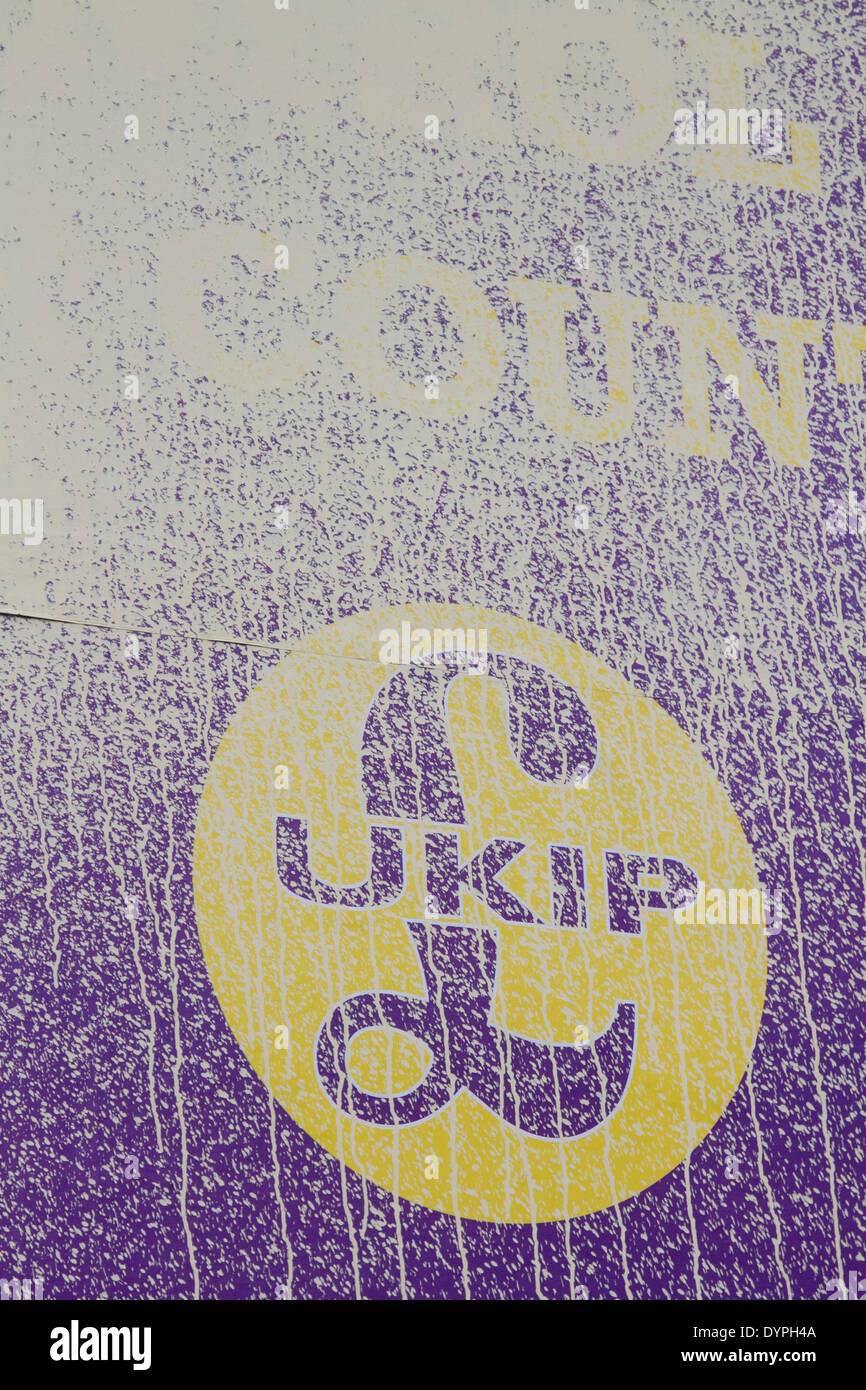 Ukip vandalised billboards hi-res stock photography and images - Alamy